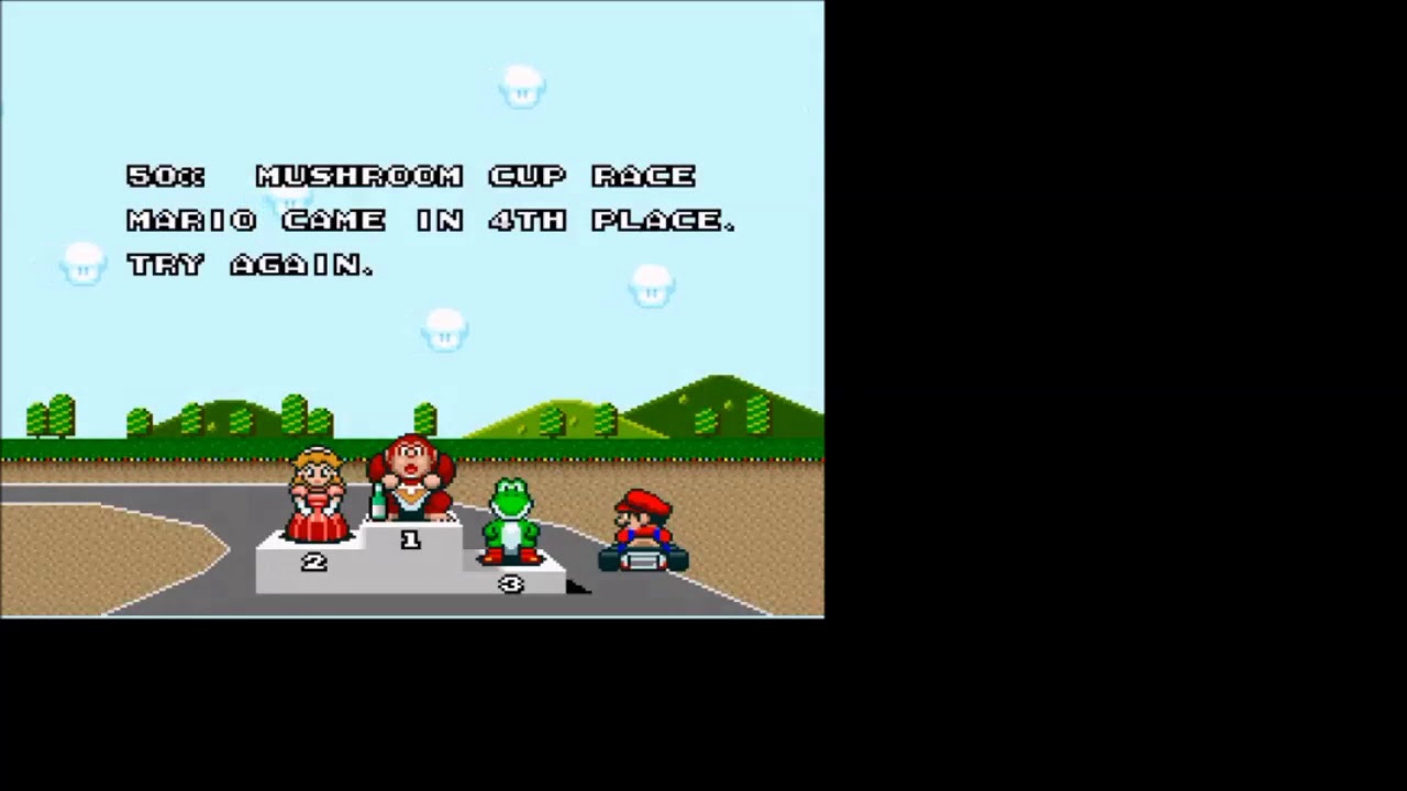 Super Mario Kart 4th Place Ending - YouTube