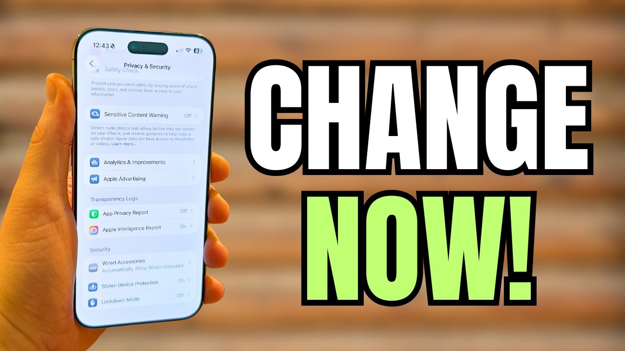 Change These 10 iOS 26 Privacy Settings Immediately - YouTube