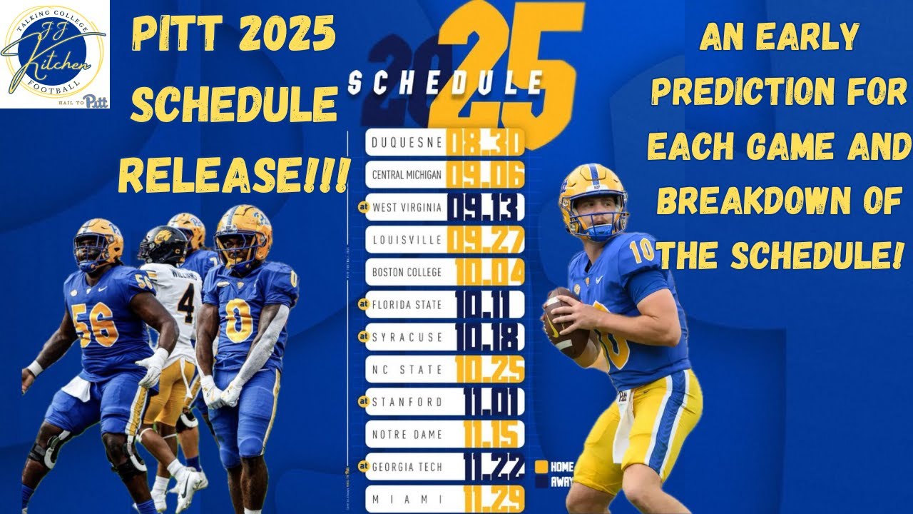 Pitt Football Schedule 2024