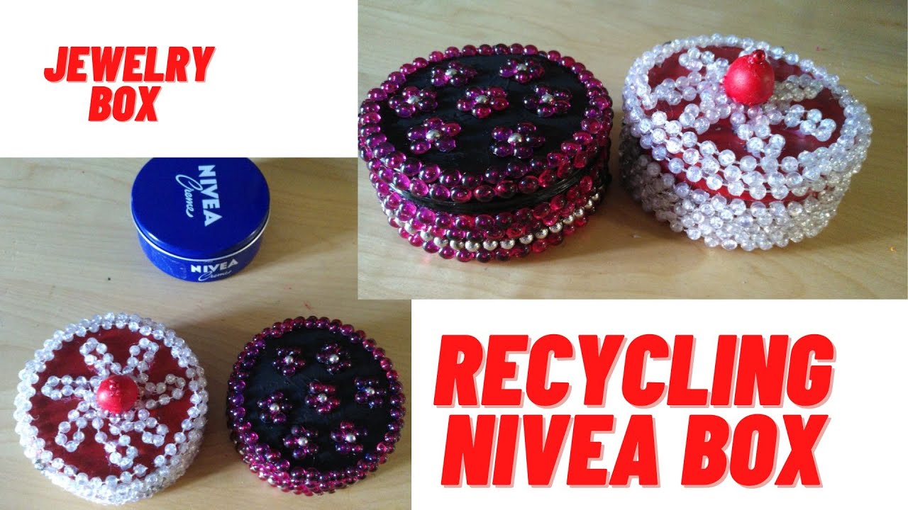 JEWELRY BOX ( RECYCLING NIVEA BOX) - YouTube