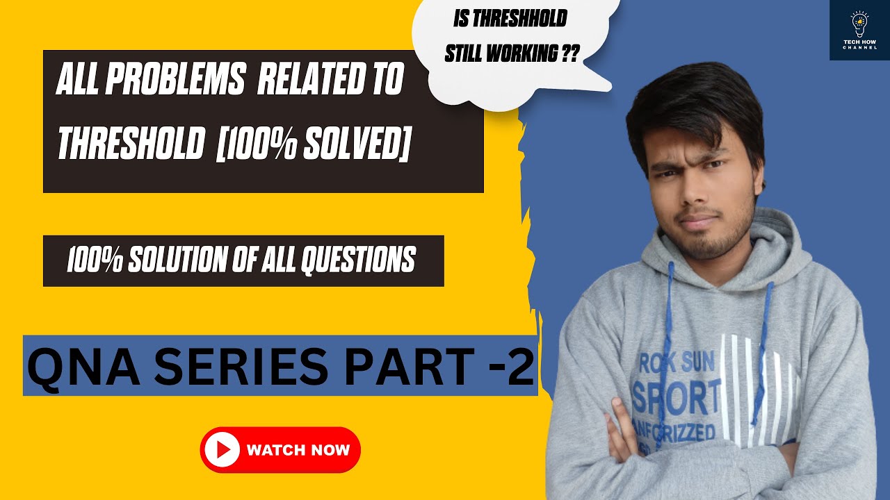 I SOLVED ALL THE PROBLEMS ON FACEBOOK THRESHOLD METHOD - PART 2 - YouTube