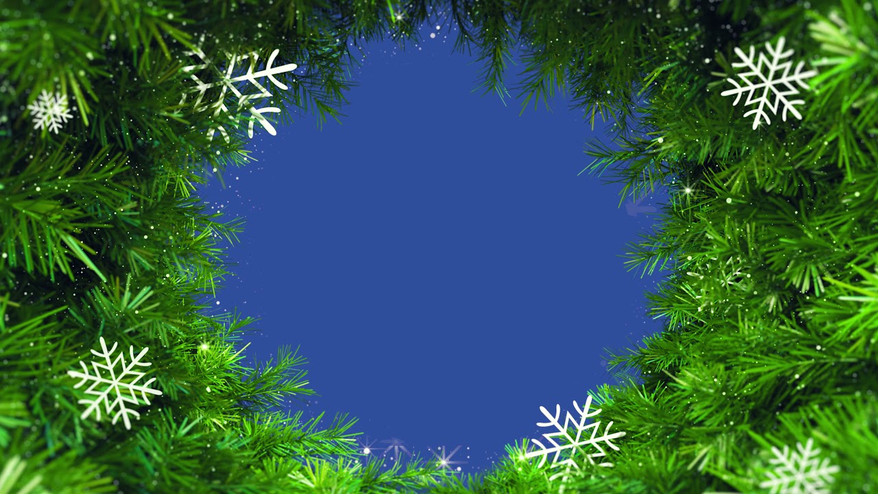 [4K] Christmas Boarder - Blue Screen Overlay - YouTube
