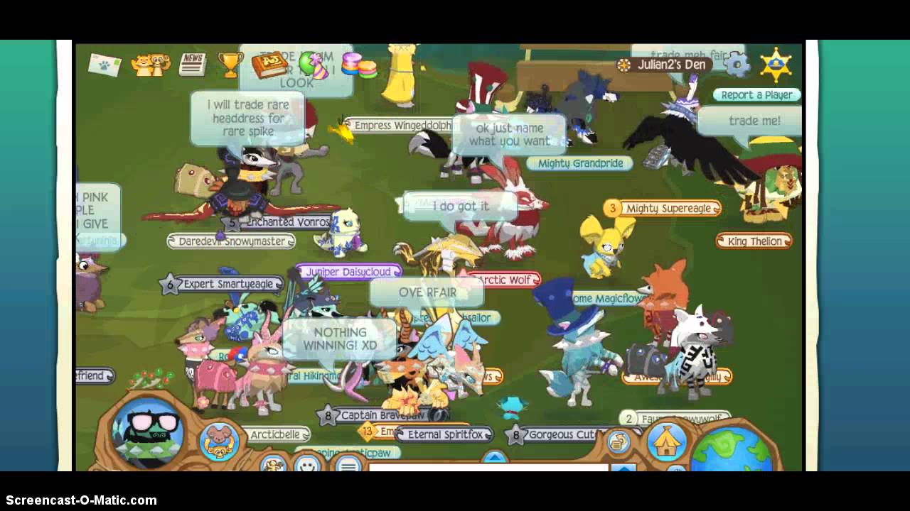 My AJ (Animal Jam) Trading - YouTube