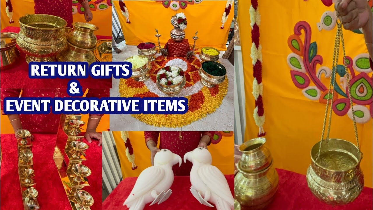 Event decorative items most trending return gift items brass items ...