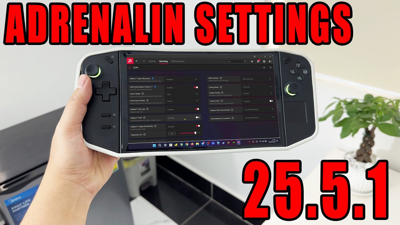 LEGION GO: Best AMD Adrenalin Settings for Latest Driver 25.5.1 - YouTube