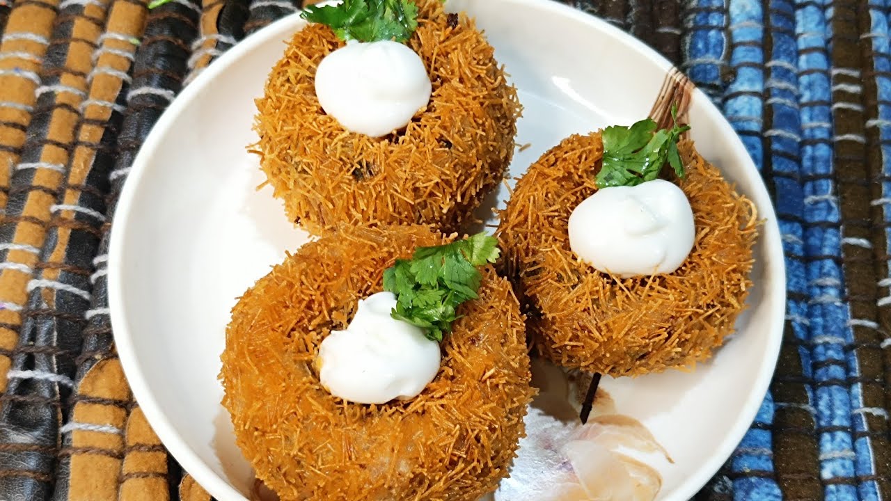 Potato Nest Recipe | Crispy Potato Snacks | 5 Minutes Unique Snacks ...