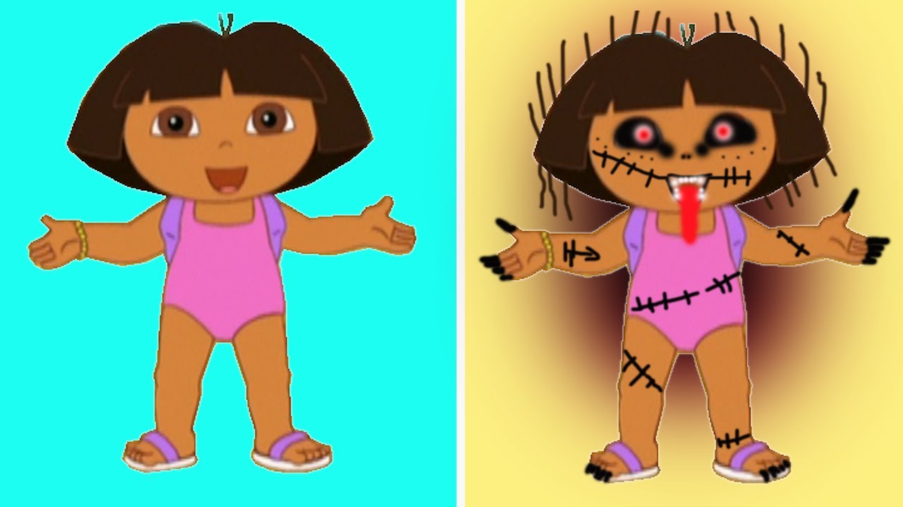 Dora The Explorer 2025 Dora Summer Explorer Characters HORROR VERSION 😲 ...