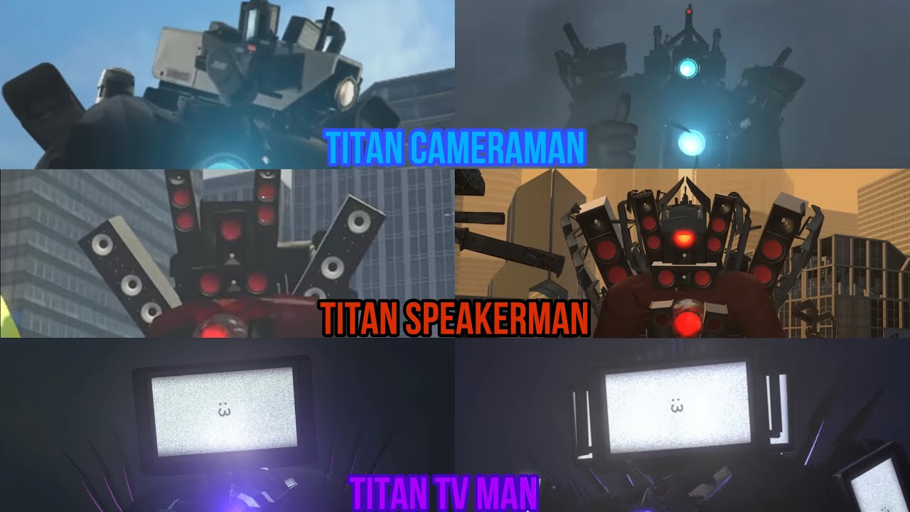 3 TITANS BATTLE ALL UPGRADED VERSION Titan Cameraman vs Titan ...