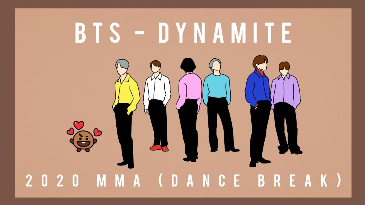 BTS (방탄소년단) 2020 MMA 'Dynamite' Animation - YouTube Music