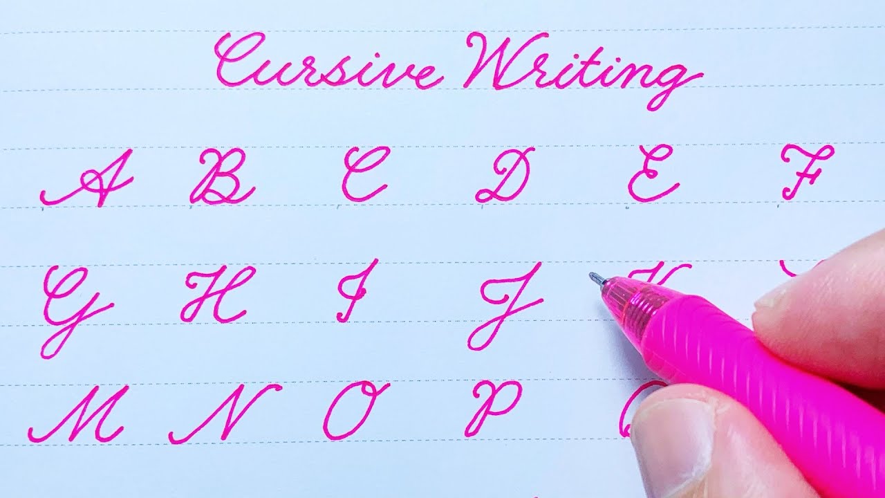 Cursive writing a to z | Cursive abcd | Cursive capital letters abcd ...