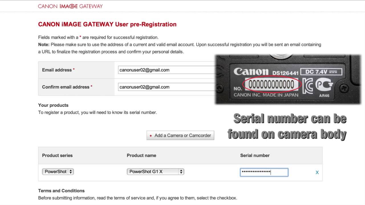 Canon Image Gateway Step by Step Web Registration - YouTube