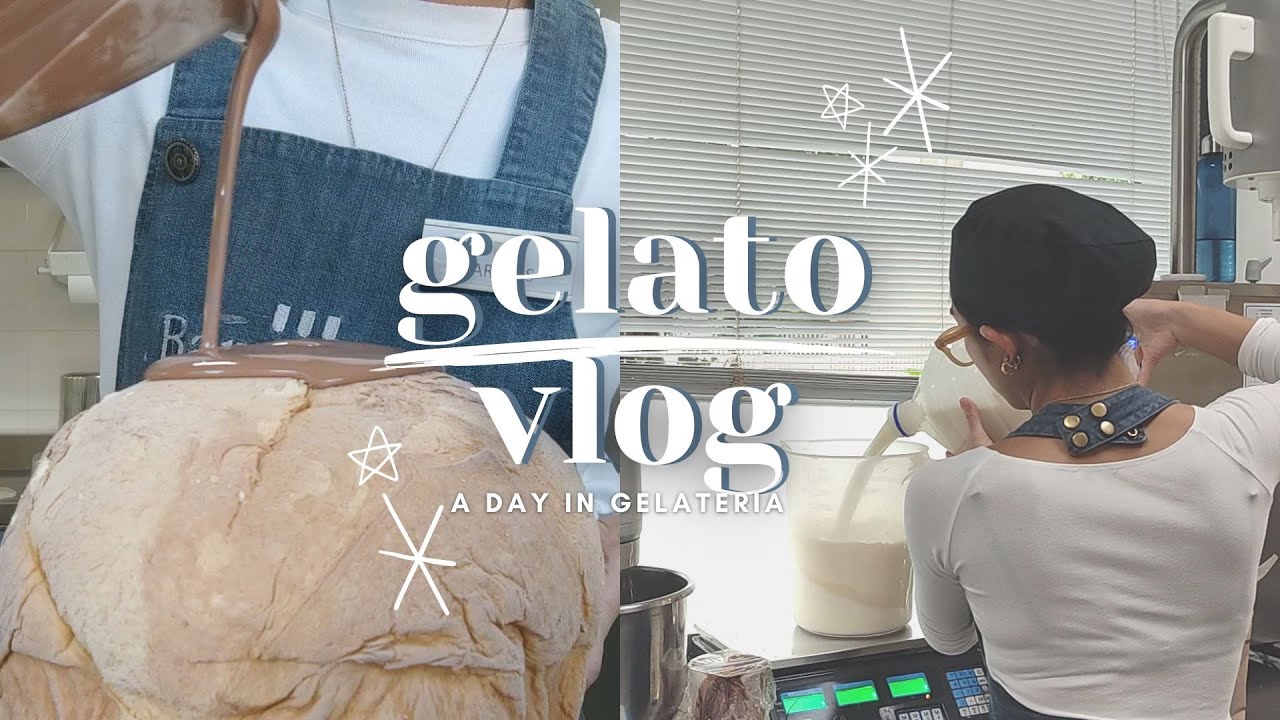 gelato VLOG| ordinary day as a gelato maker in Florence| winter season - YouTube