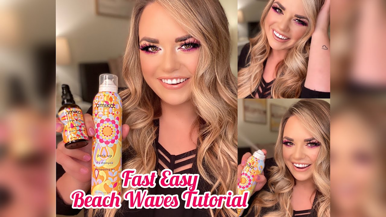 Fast Easy Beach Waves Tutorial Youtube
