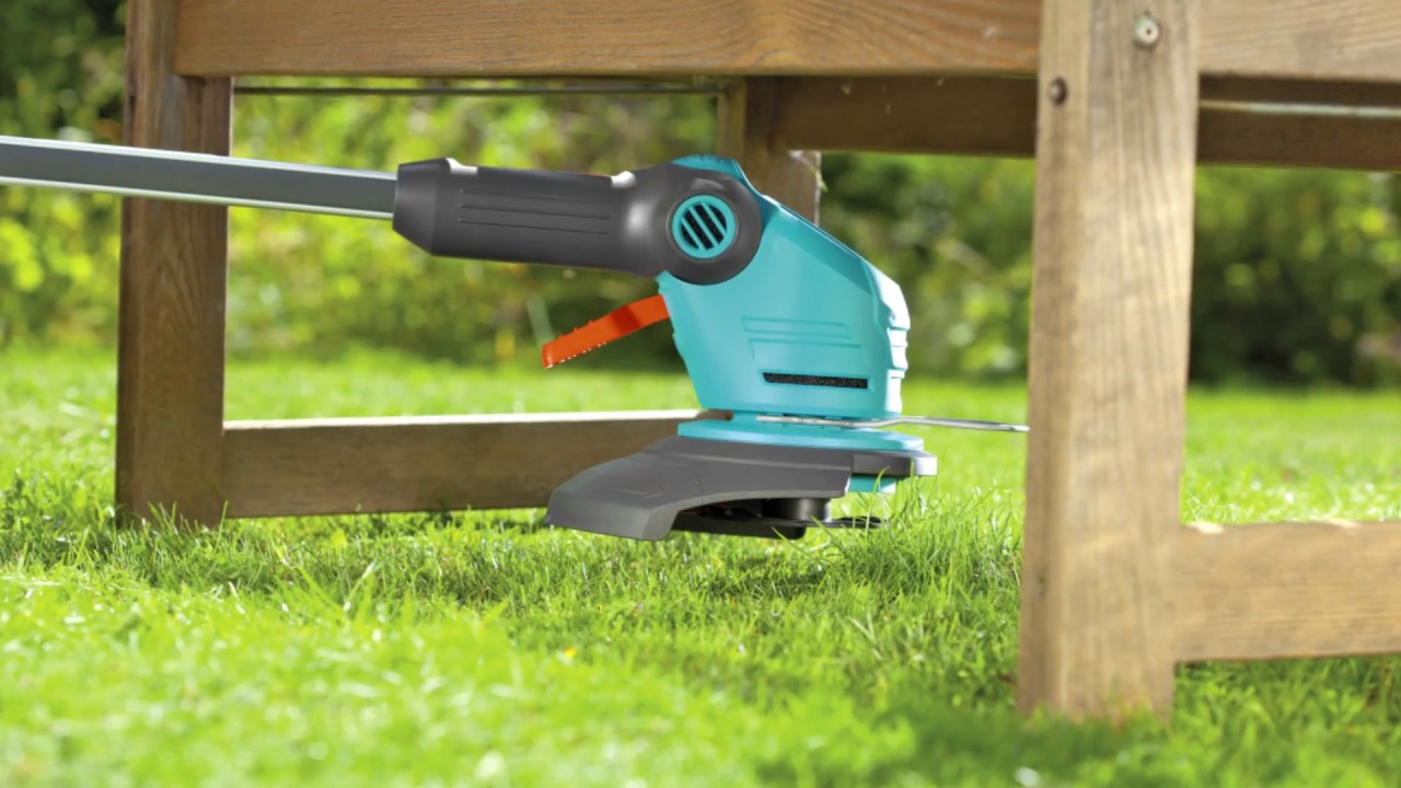 Accu-trimmer EasyCut Li-18/23R - YouTube