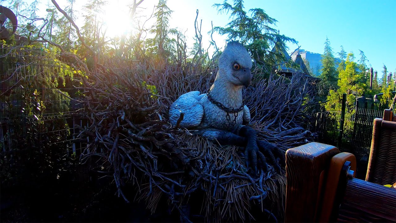 Flight of the Hippogriff - Full Ride || Harry Potter Roller Coaster ...