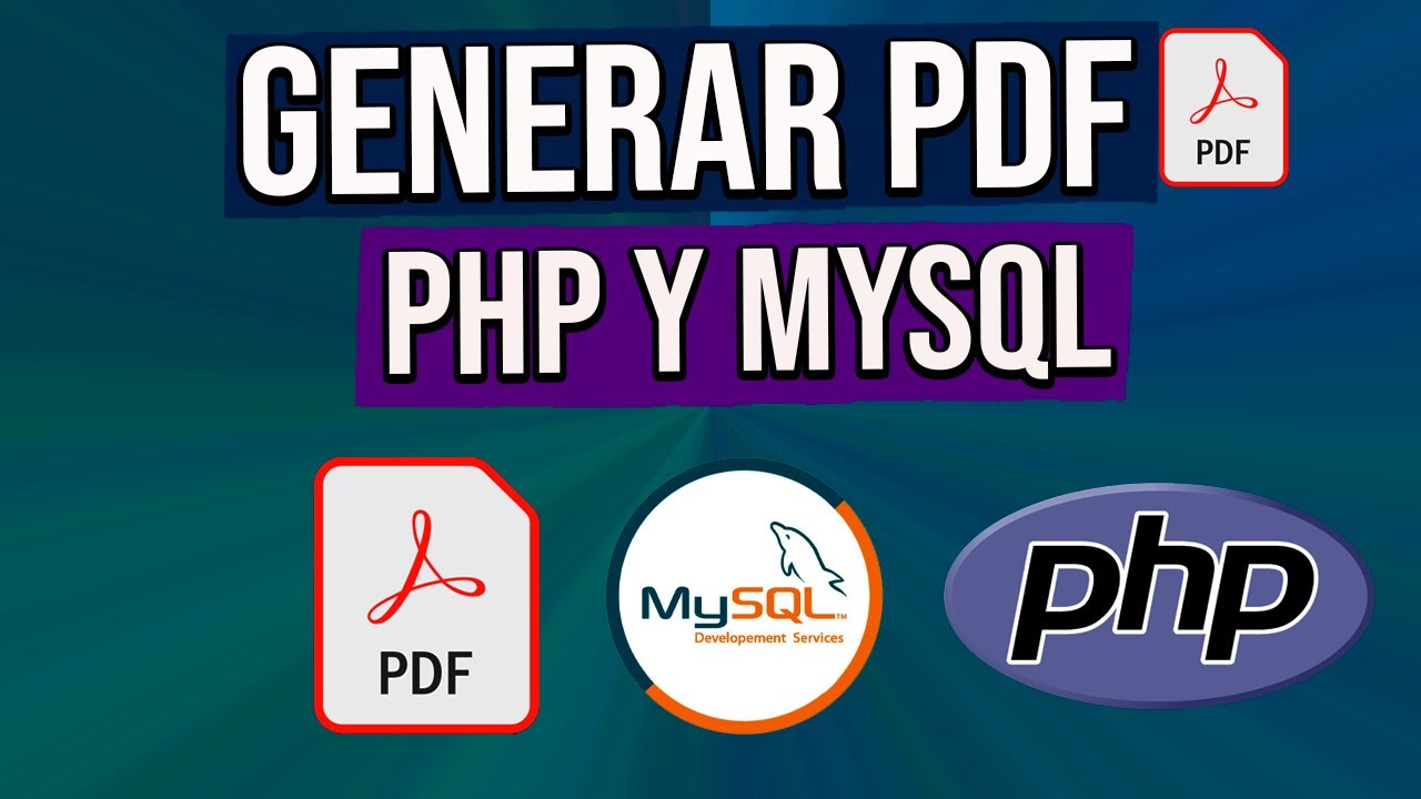 Como Generar PDF en PHP y MySQL | Rápido y Fácil 2025 - YouTube