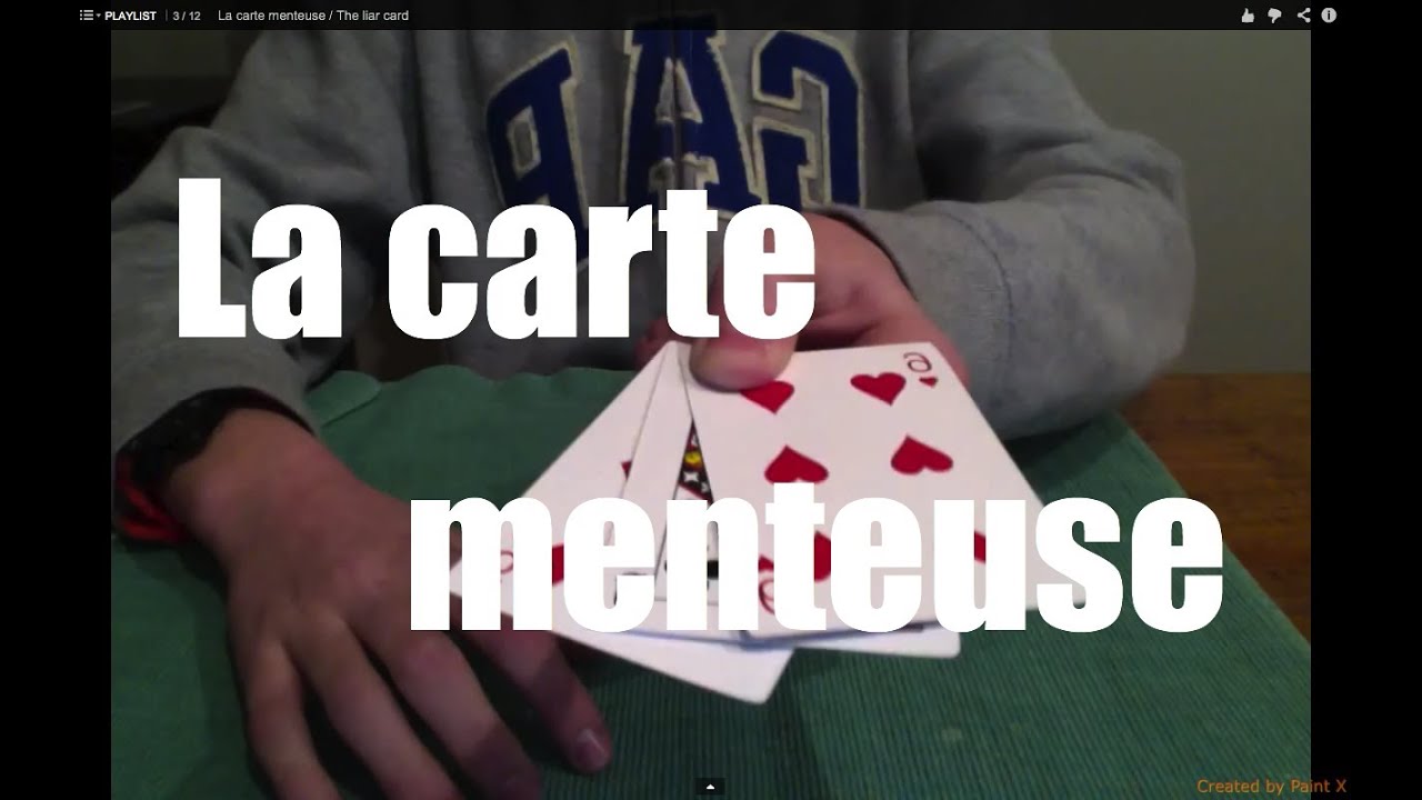 le boneto / bonneteau - Tour de carte super facile et rapide - YouTube
