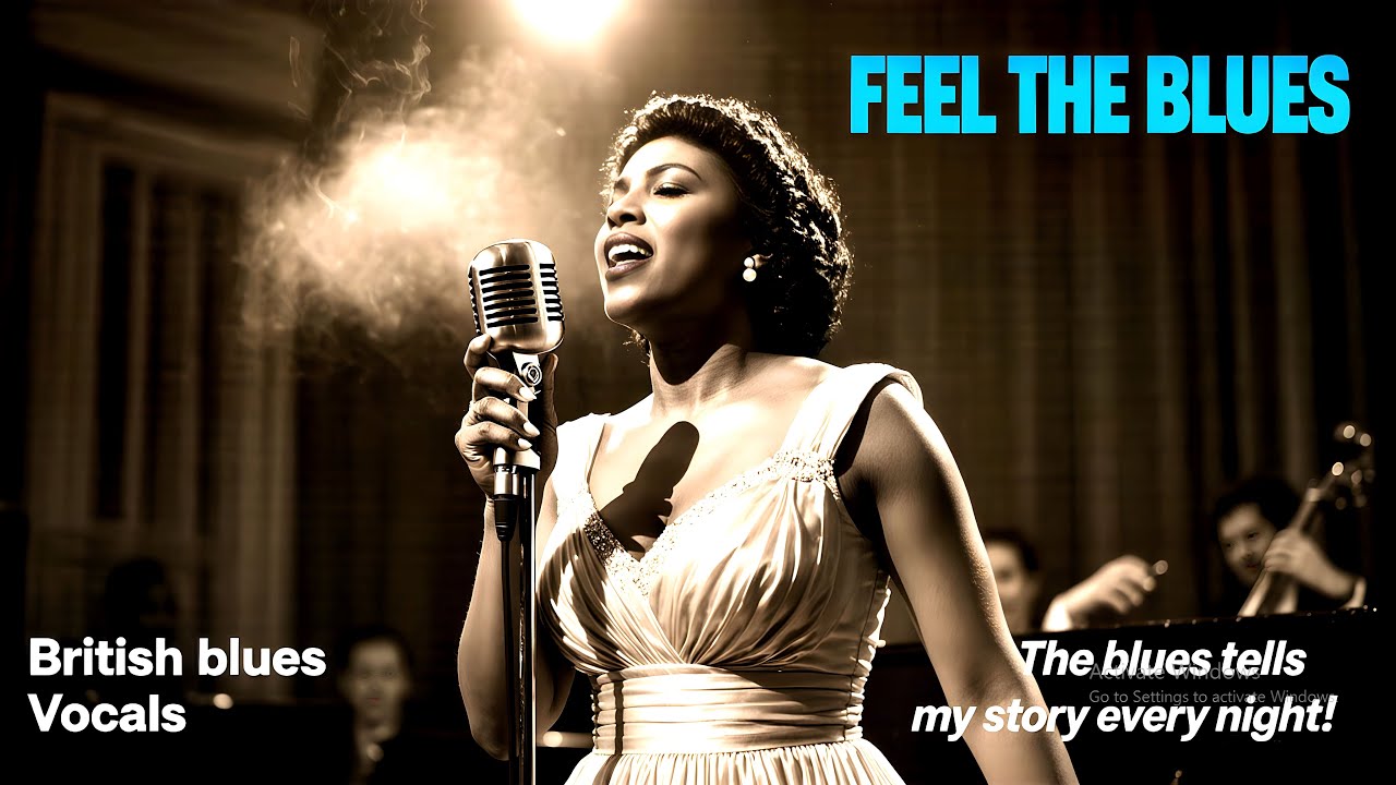 British Blues Vocals – Soulful Female Singer Deep Calm Blues with ...