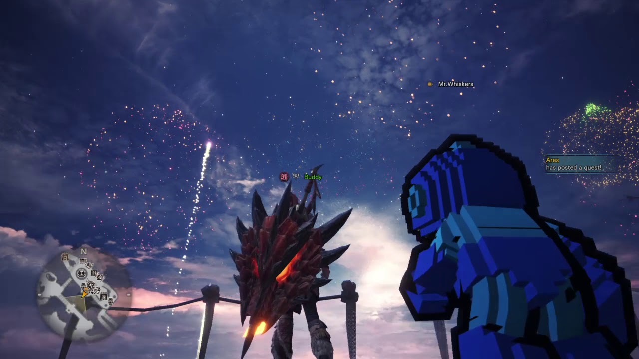 Monster Hunter: World Autumn Festival Fireworks - YouTube