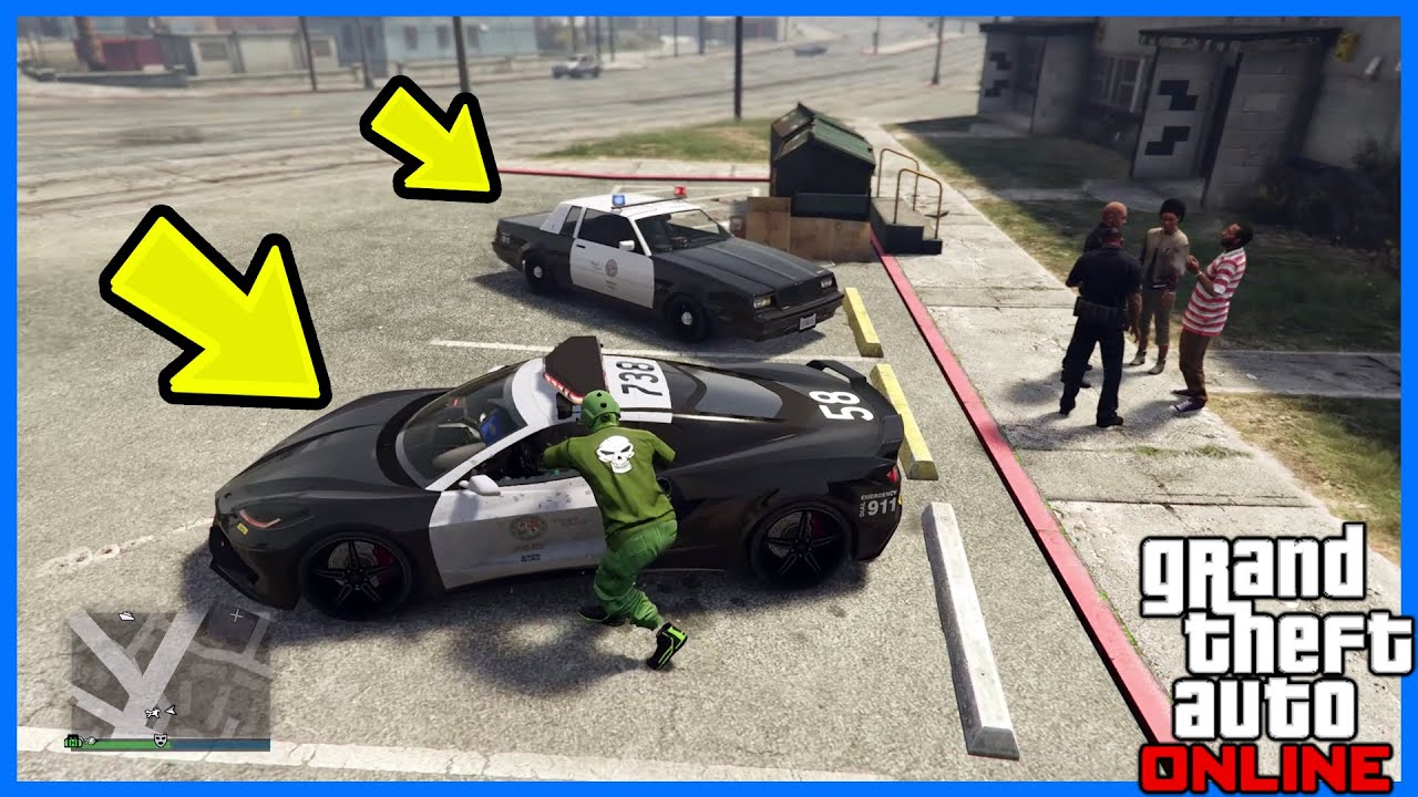 RARE POLICE EVENT SPAWN IN GTA ONLINE! COQUETTE D10 PURSUIT & SECRET ...
