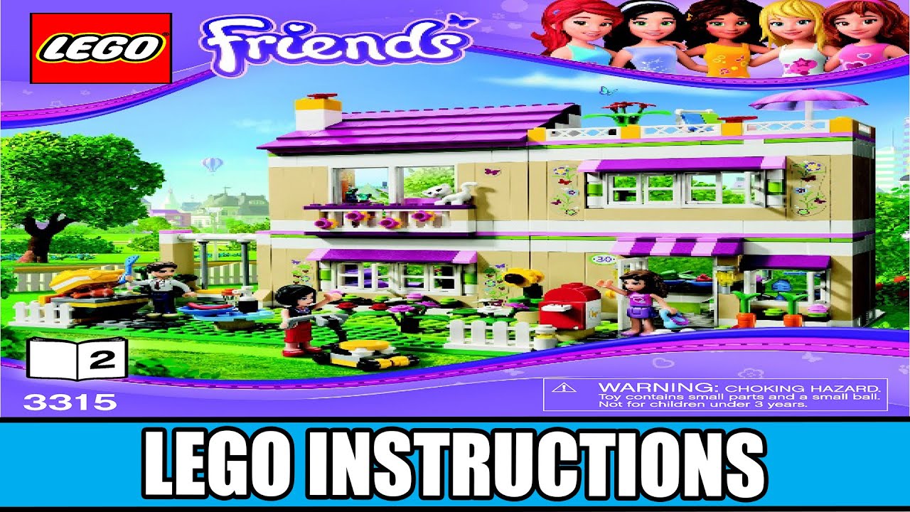 LEGO Instructions - Friends - Houses - 3315 - Olivia's House (Book 2 ...
