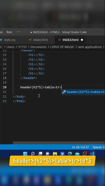Html Shortcut Exposed🔥 Mind Blowing Tricks Shorts Html 😱🔥🔥 ️ Youtube