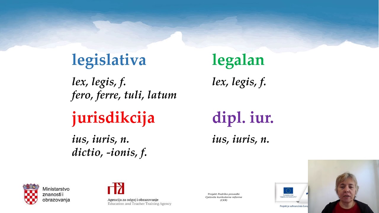 Latinski jezik, 8. r. OŠ - Latinizmi i koliko ih razumijemo (2) - YouTube