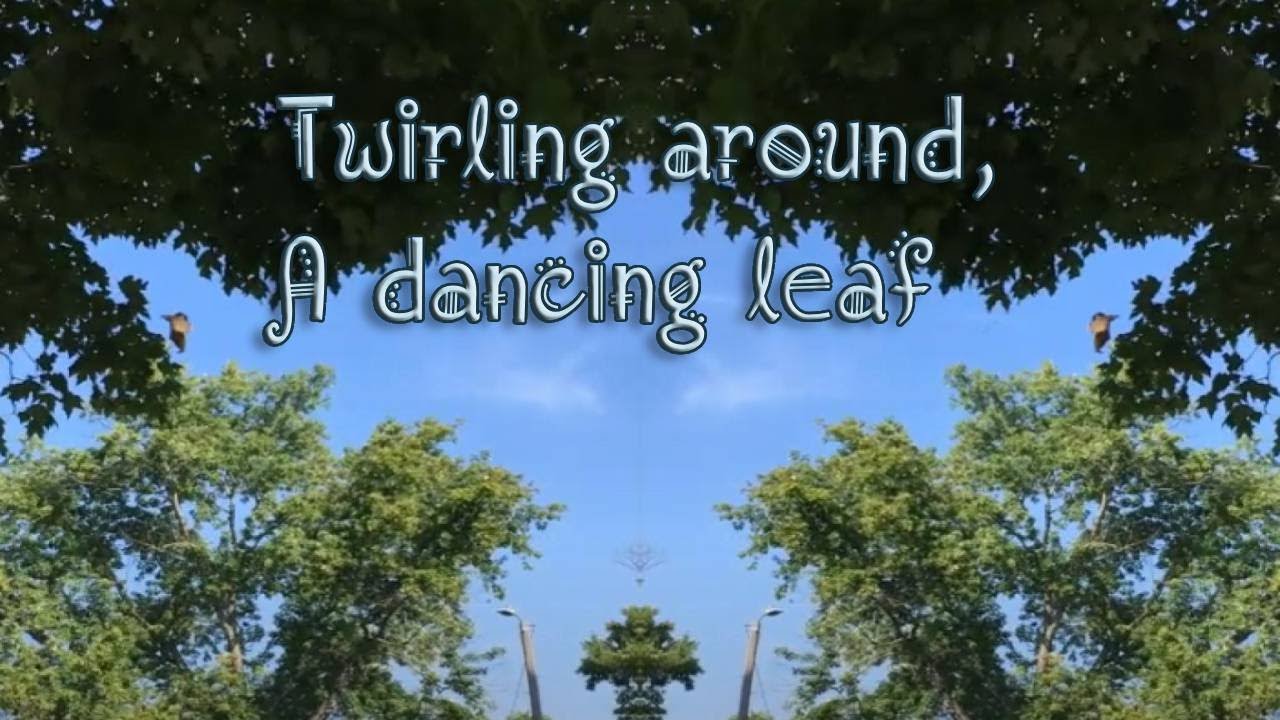 A leaf dancing in the windless air - YouTube