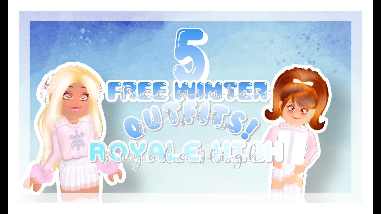5 *FREE TO USE* 0 diamond Royale high Winter outfits!! - YouTube