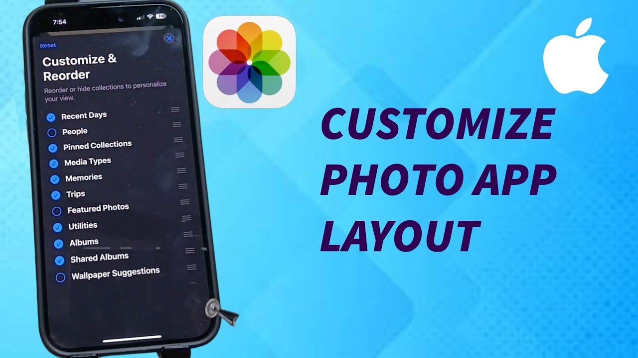 iPhone 16 & 16 Pro Max : How to Customize or Rearrange Photo App Layout ...