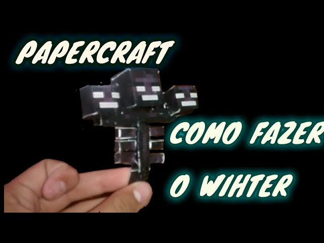 Minecraft Papercraft Mini Wither