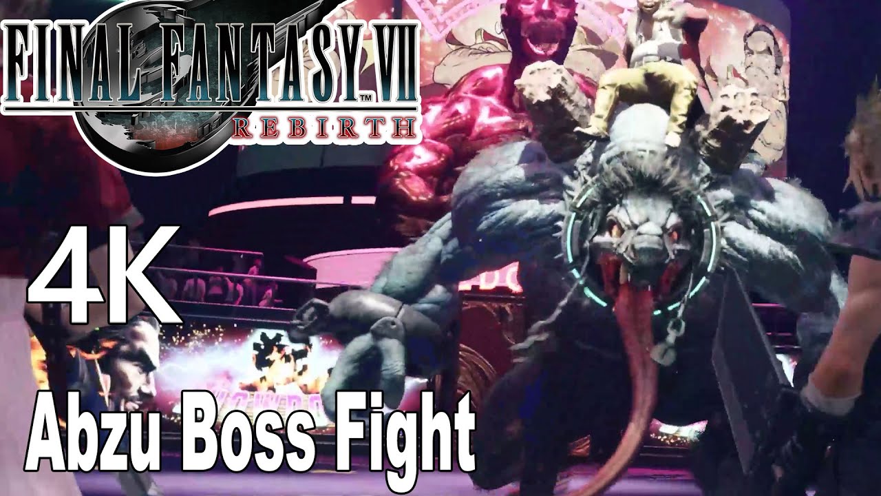 Final Fantasy 7 Rebirth Abzu Boss Fight 4K - YouTube