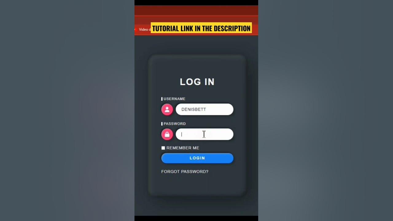 Claymorphism Login Form Using Html And Css Htmlcss Coding Youtube