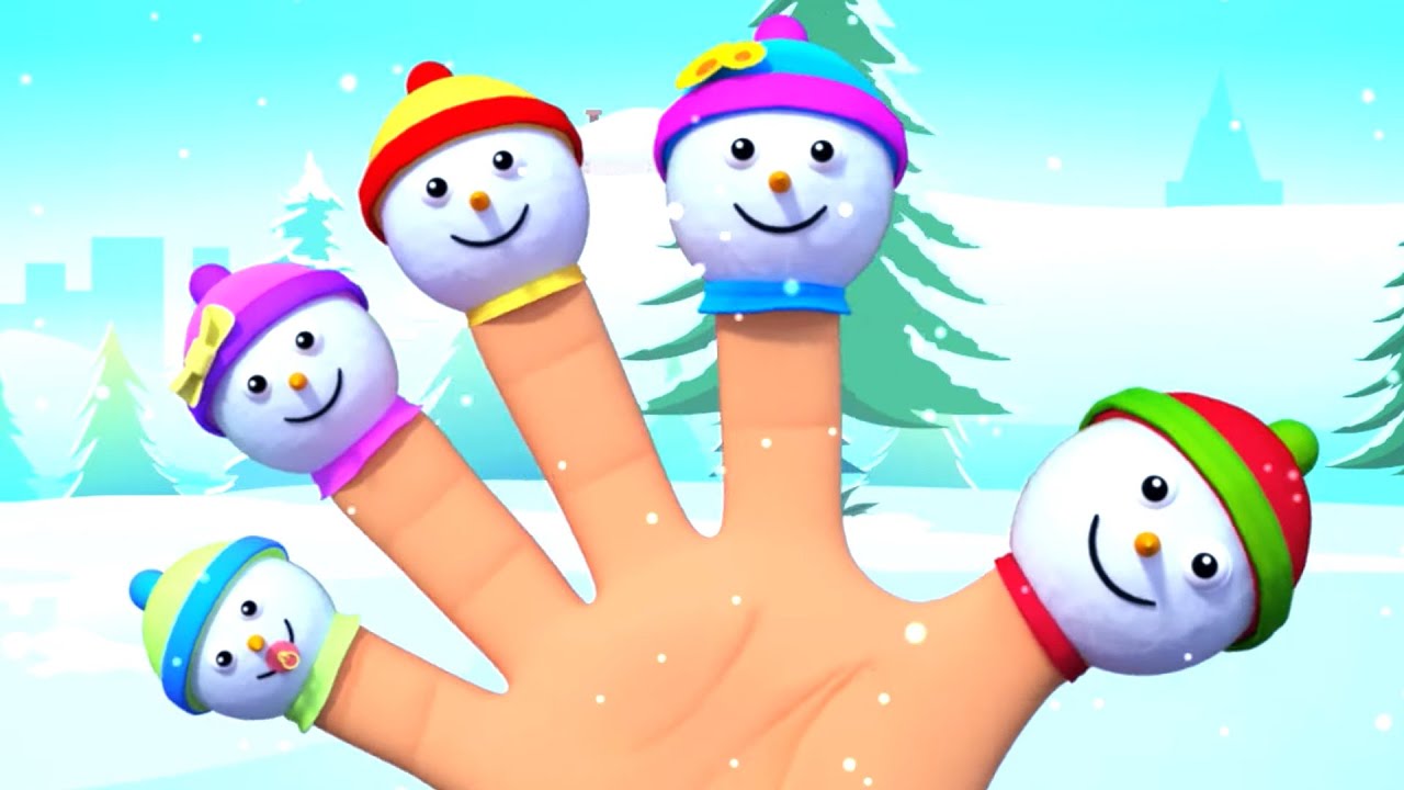 Snowman Finger Family + More Christmas Rhymes and Kids Songs - YouTube