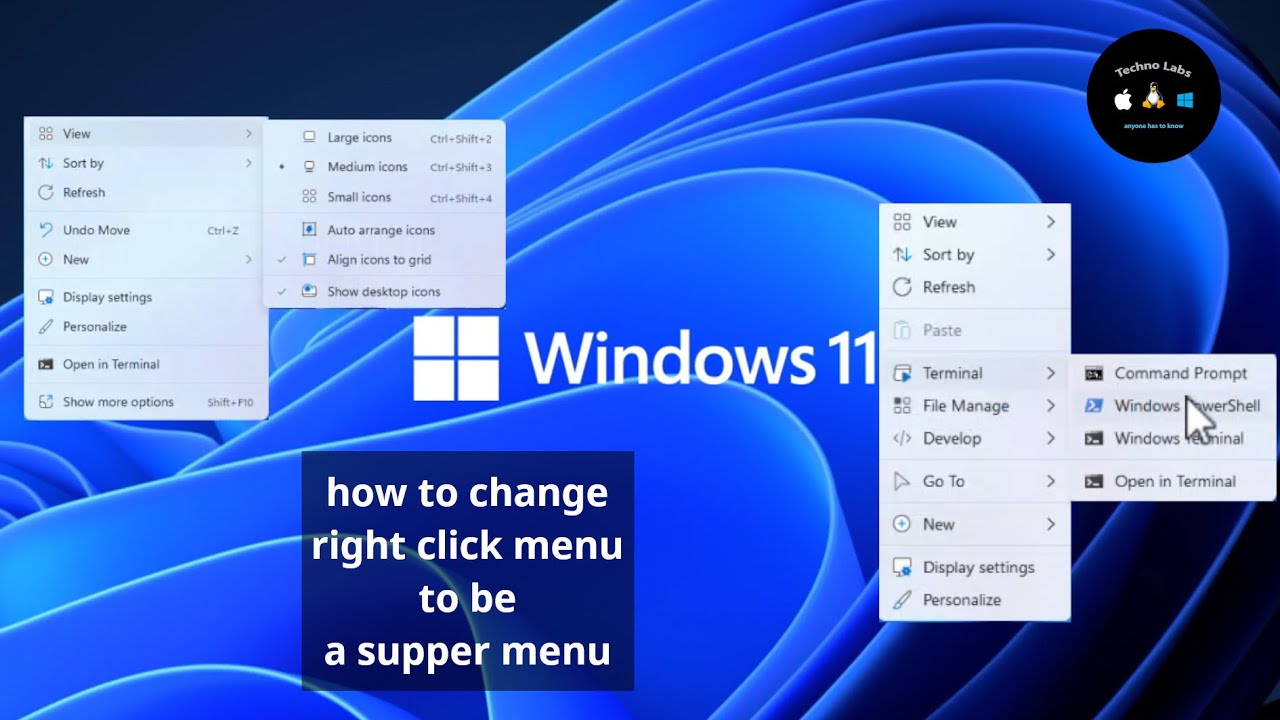 How to change your right click menu to be a supper menu? - YouTube