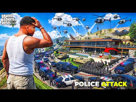 Franklin's House Raided and Captured By Green Gang and Shinchan 🚔😱 | GTA 5 Malayalam