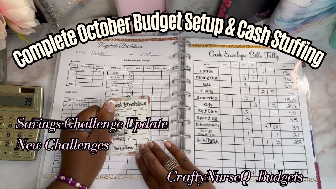 Budget Setup and Cash Stuffing October, September Budget Closeout, New ...