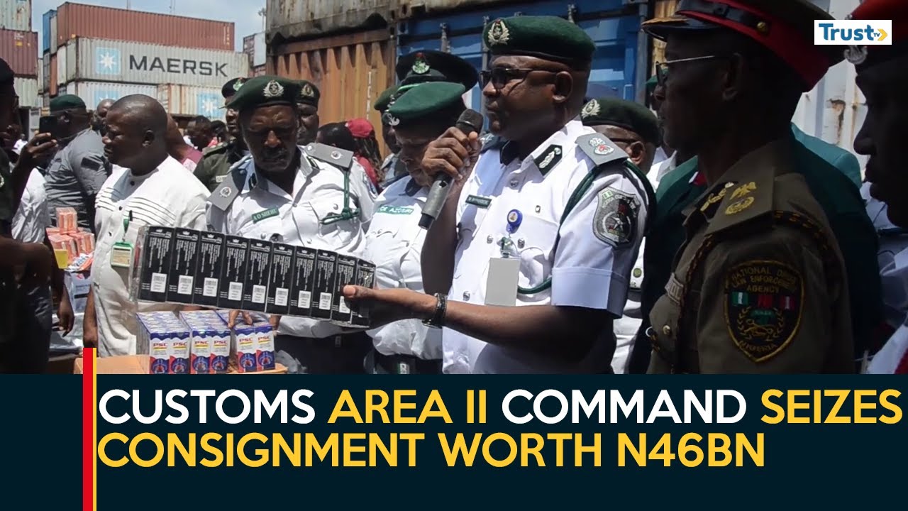 Customs Area II Command Seizes Consignment Worth N46bn At Onne Port - YouTube