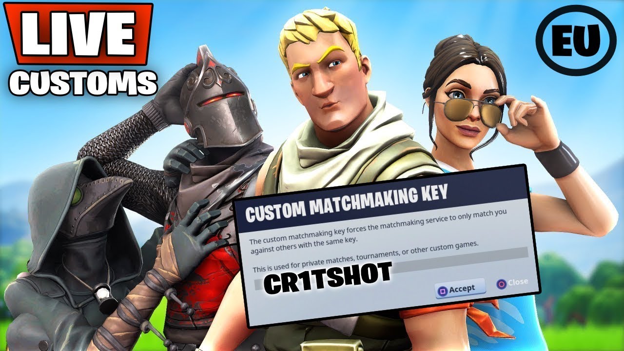 🛑(EUROPE) CUSTOM MATCHMAKING // SCRIMS SOLO DUOS SQUADS (FORTNITE LIVE ...