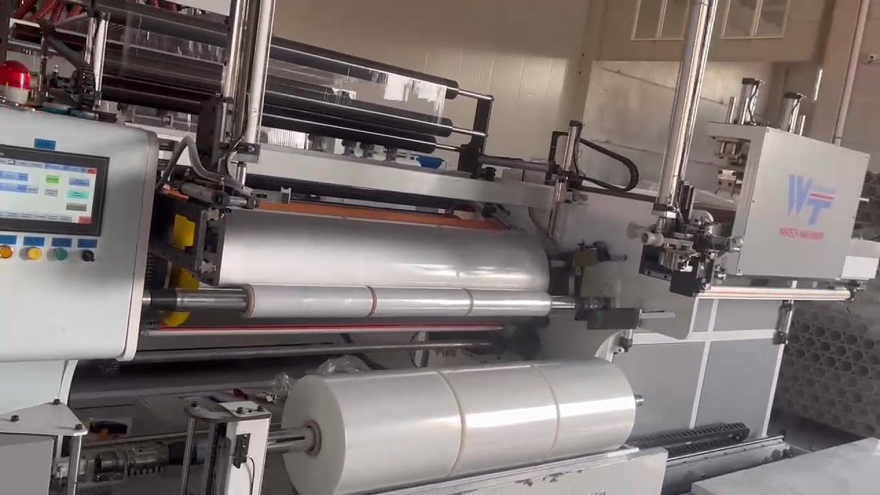 Casting 1.5m stretch film machine, Automatic paper core loading 3 or 5 ...