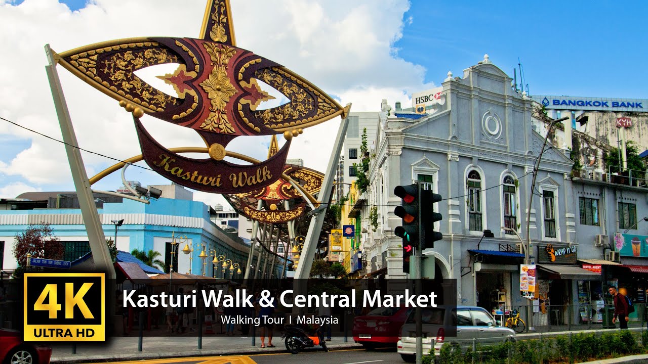Walking Around Kasturi Walk & Central Market In Kuala Lumpur - YouTube