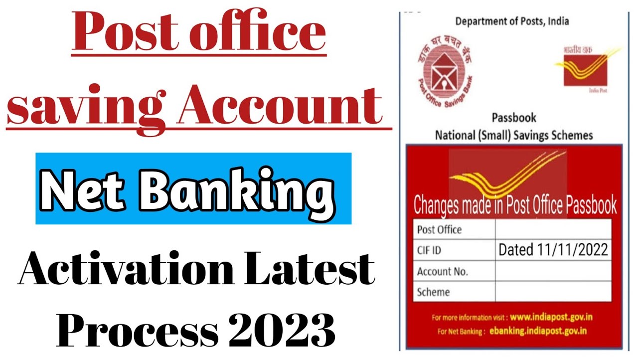 Post office account net banking registration | Post office account ...
