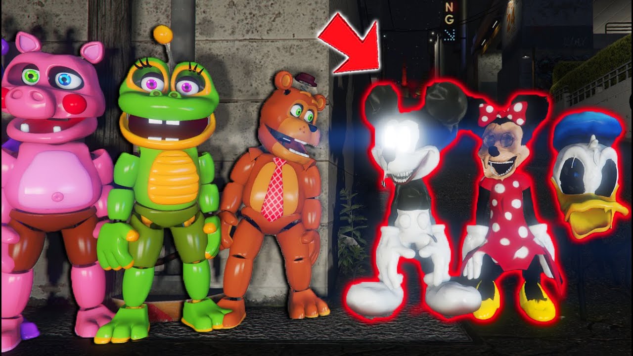 MEDICORE MELODIES vs MICKEY MOUSE HORROR CHARACTERS! (GTA 5 FNAF Mods ...