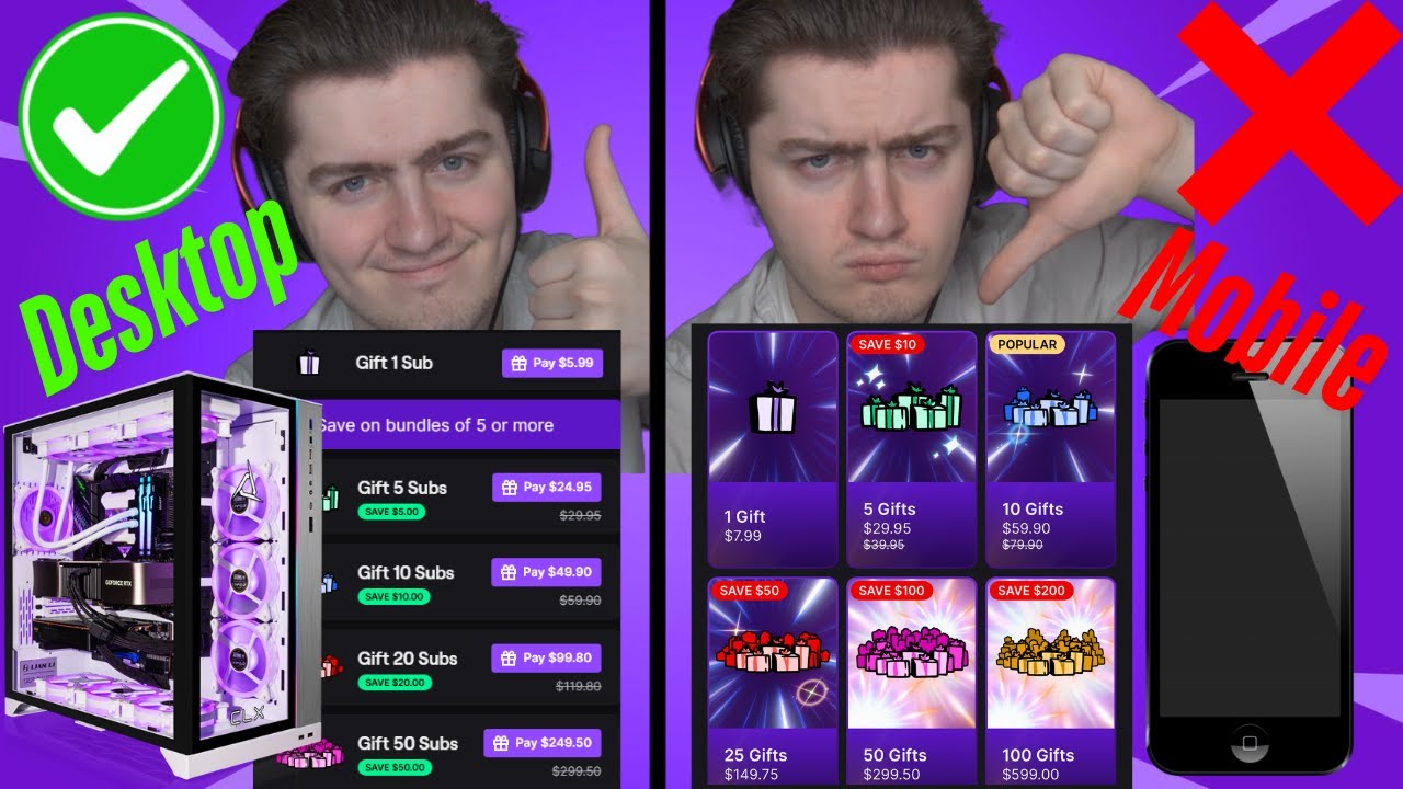 The Truth About Twitch Mobile Subs (Overpriced & Cant Upgrade Your Sub ...