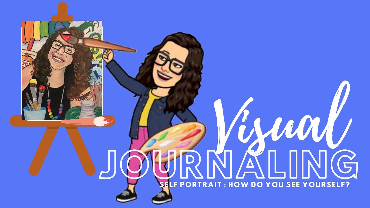 Visual Journal Page 2: self portrait - how do you see yourself? - YouTube