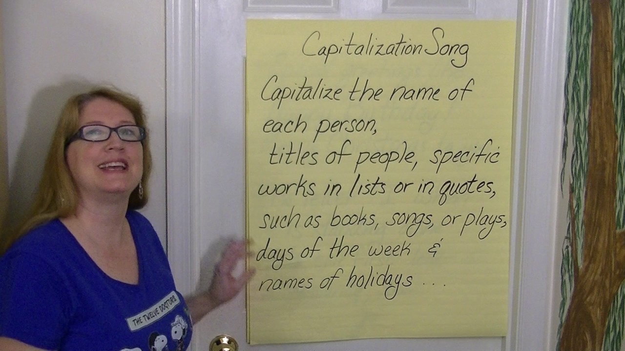 Capitalization Song - YouTube