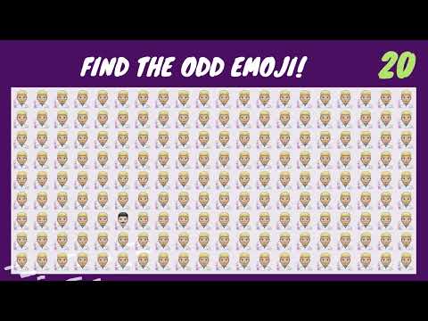 Impossible Find the Odd Emoji Challenge
