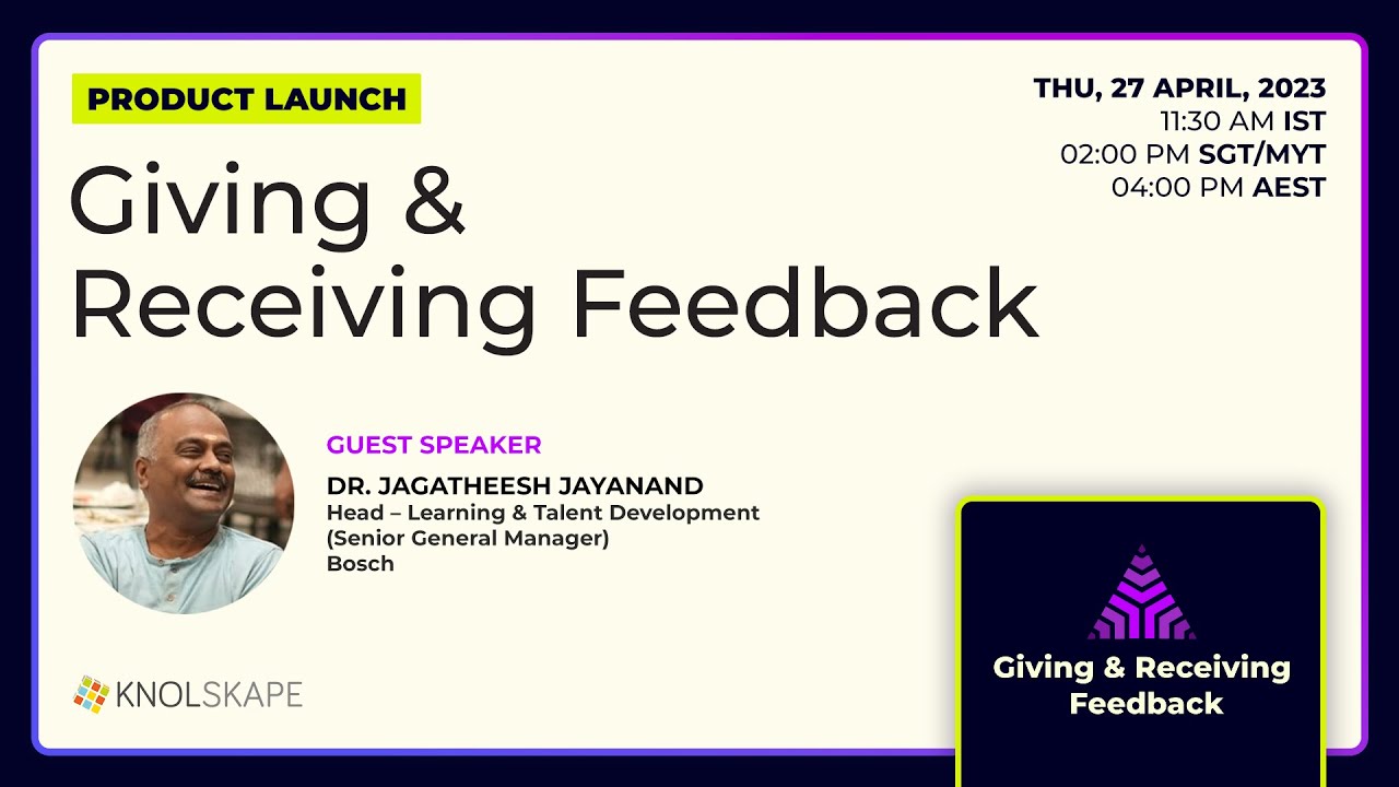 Giving And Receiving Feedback