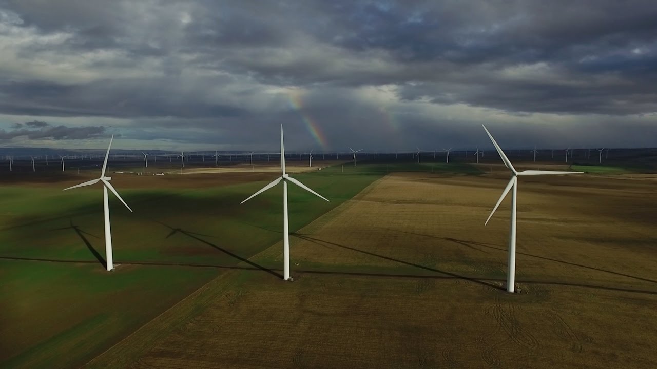 Wind Farm in Oregon | Drone Video - YouTube