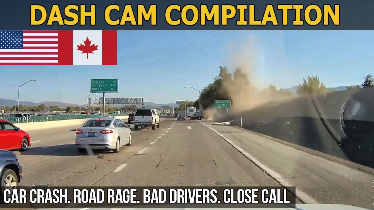Dash Cam Compilation (USA, Canada) Car Crashes in America 2017 2018 ...